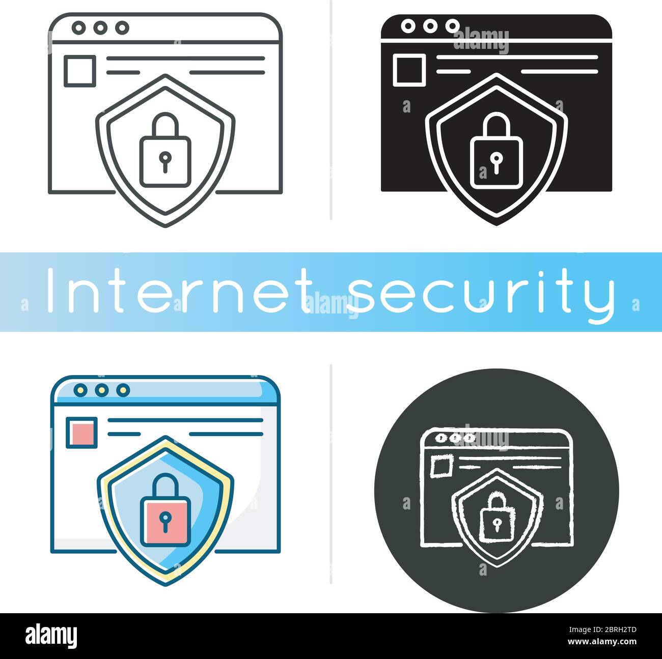 Social network account security icon Stock Vector Image & Art - Alamy