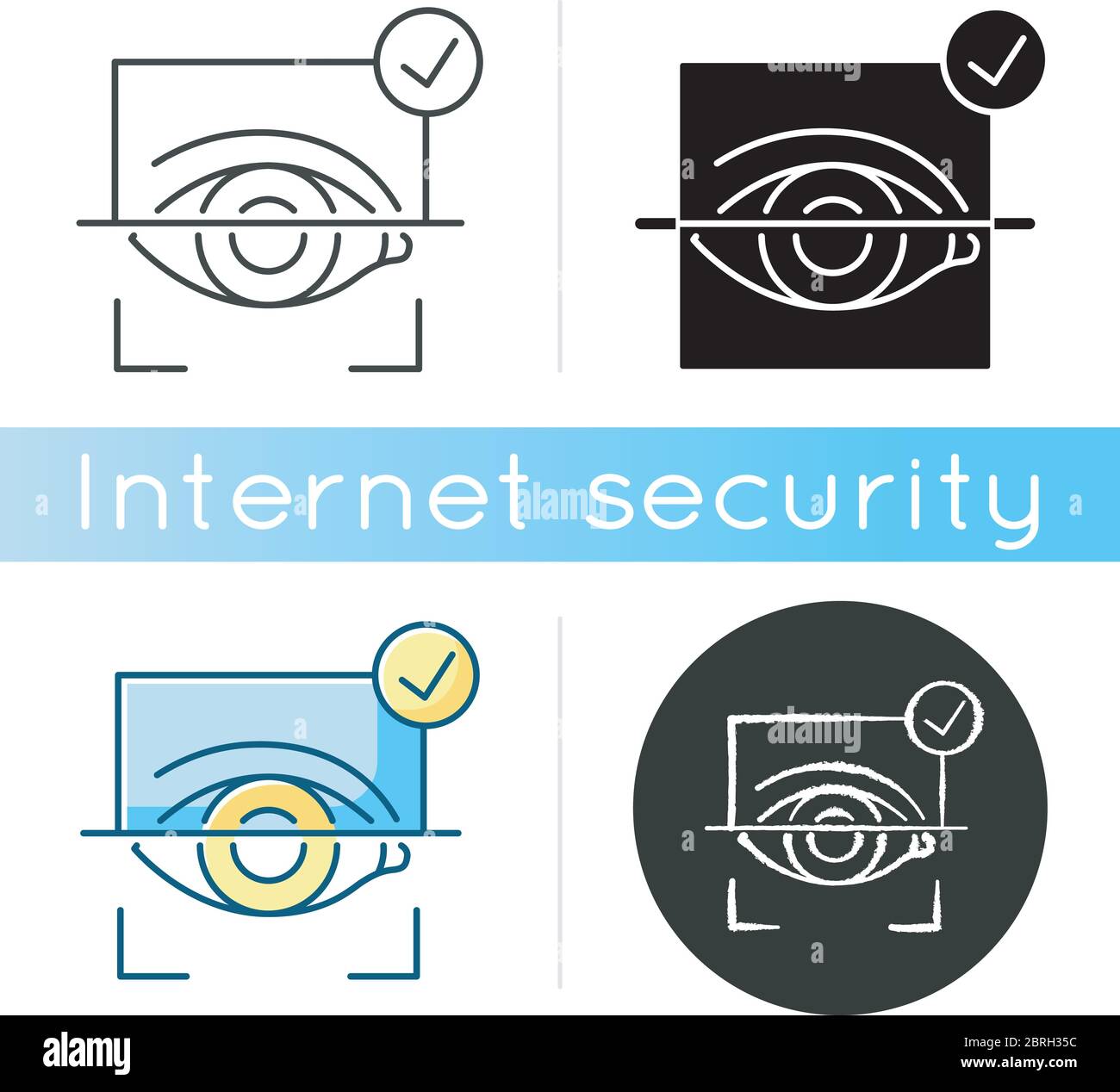 Eye scanner icon Stock Vector Image & Art - Alamy