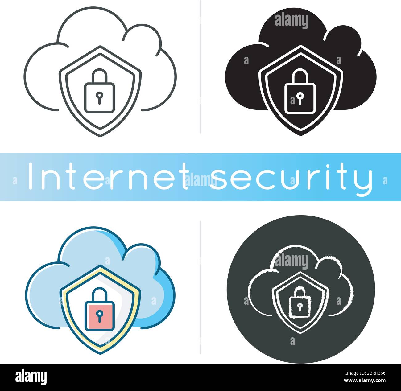Cloud storage hacking icon Stock Vector Images - Alamy