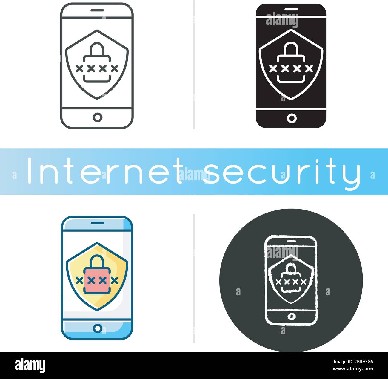 Smartphone security icon Stock Vector Image & Art - Alamy