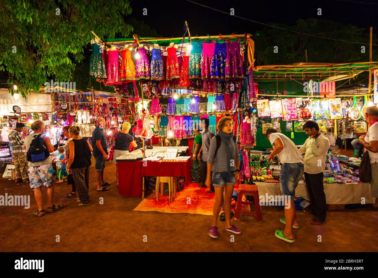 Arpora night market hi-res stock photography and images - Alamy
