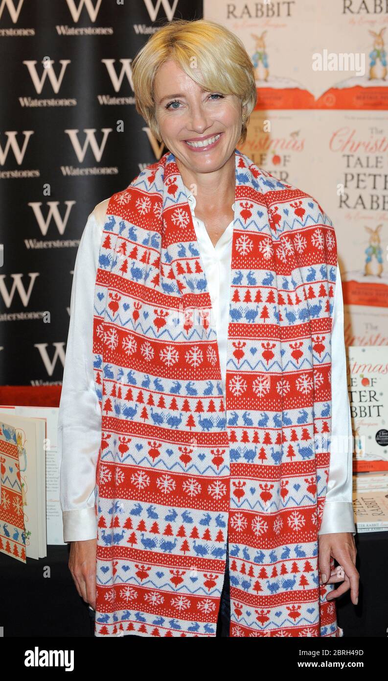 Emma Thompson signs copies of her new book - The Christmas Tale Of ...