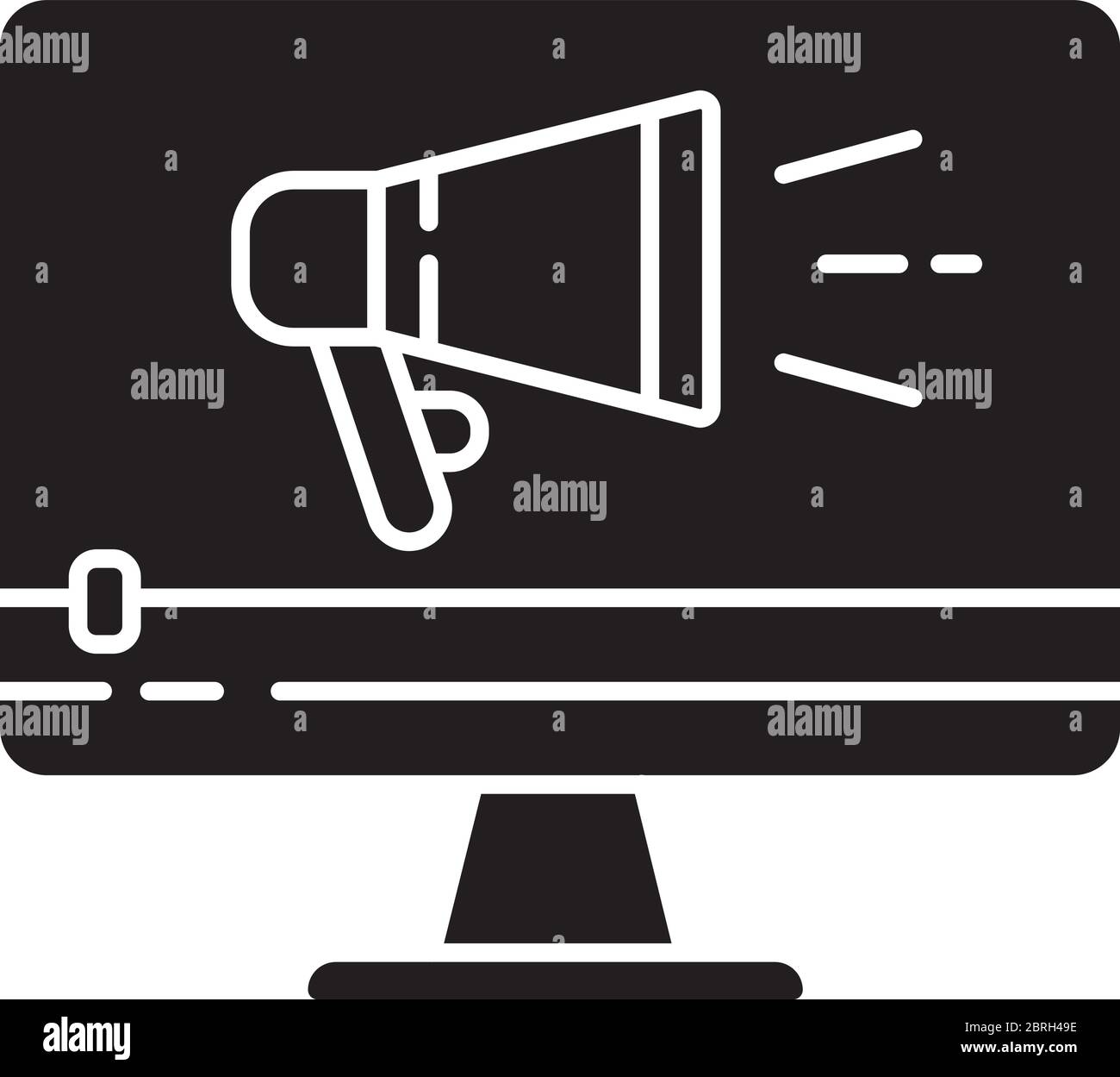 Social media advertisement ads Black and White Stock Photos & Images ...