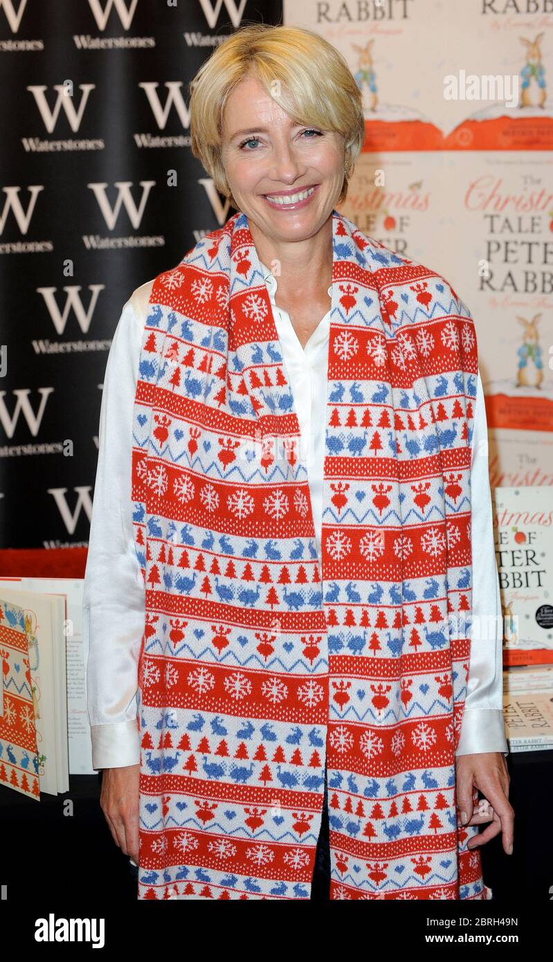 Emma Thompson signs copies of her new book - The Christmas Tale Of ...