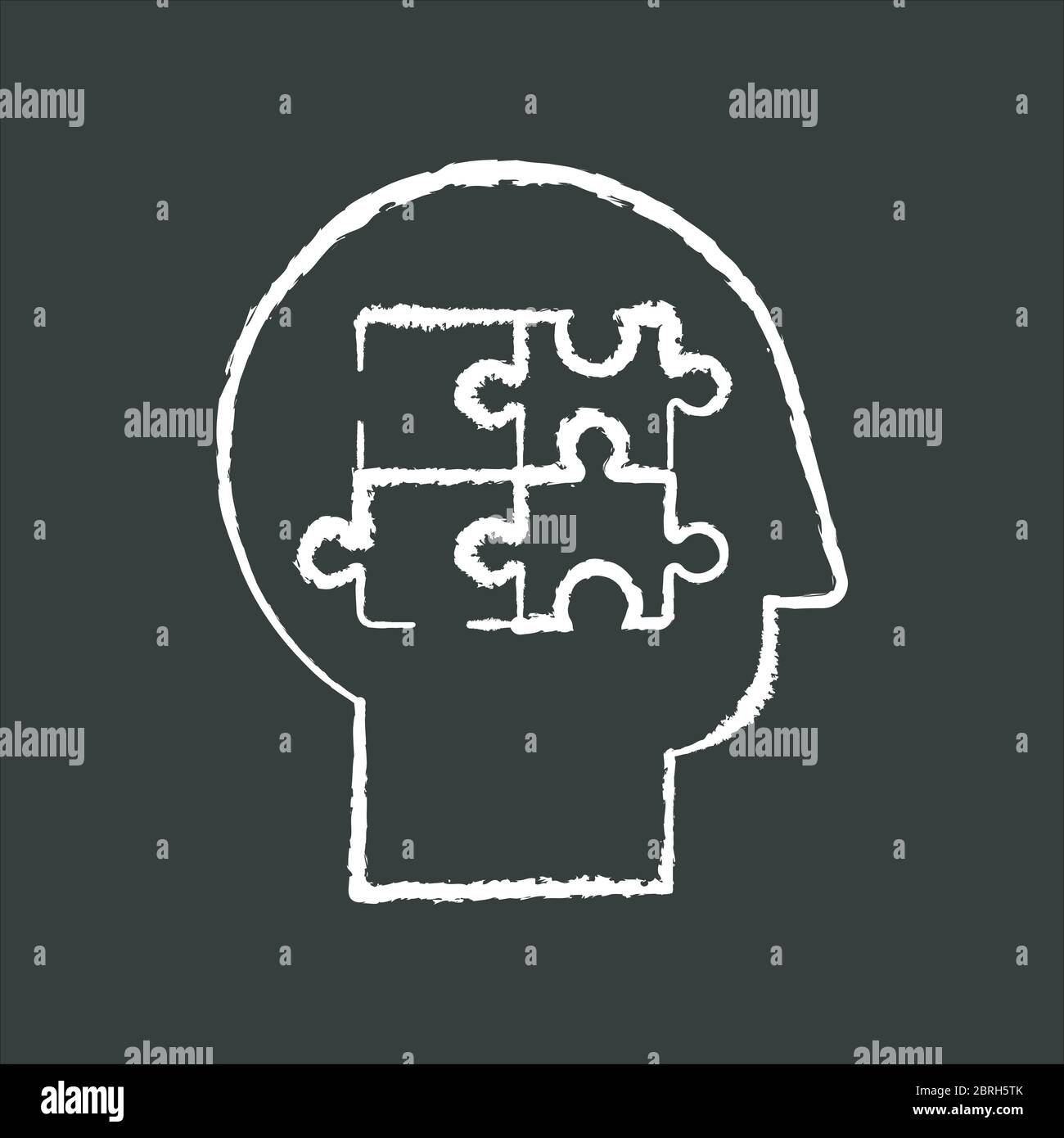 Elaboration chalk white icon on black background Stock Vector Image ...
