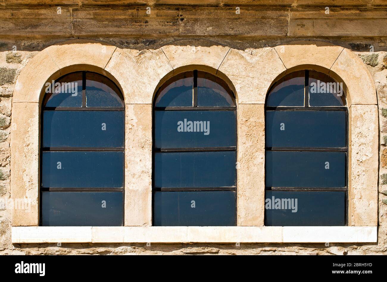 Abstract Ancient Building Houses Windows Details Photo Stock Photo - Alamy