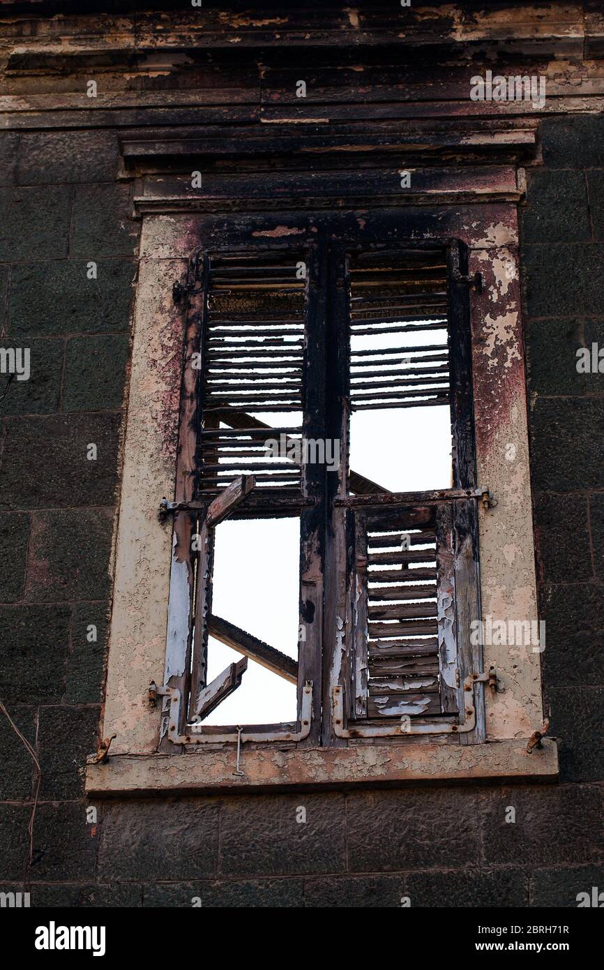 Abstract Ancient Building Houses Windows Details Photo Stock Photo - Alamy