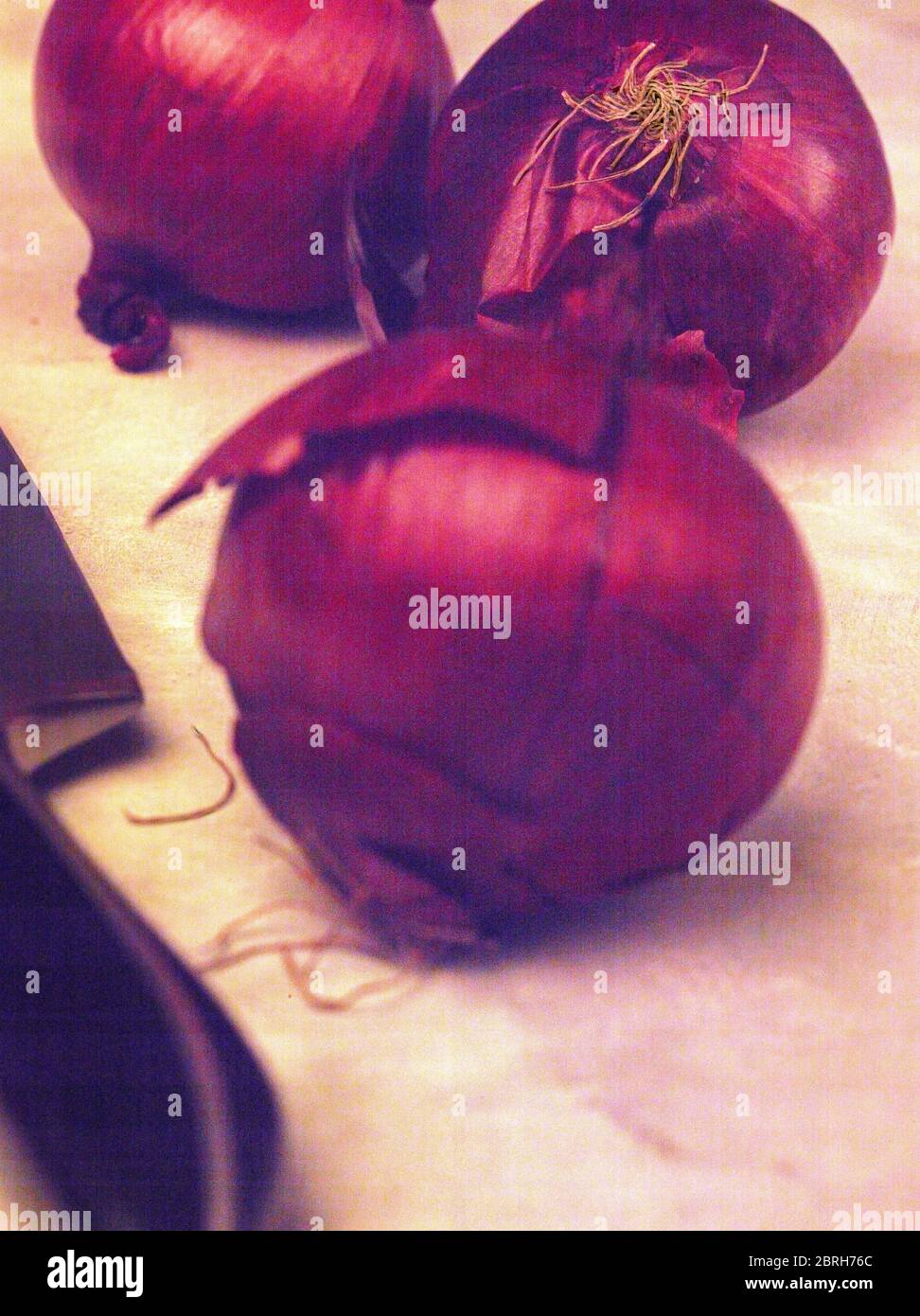Red onion(s) food ingredient still-life Stock Photo - Alamy