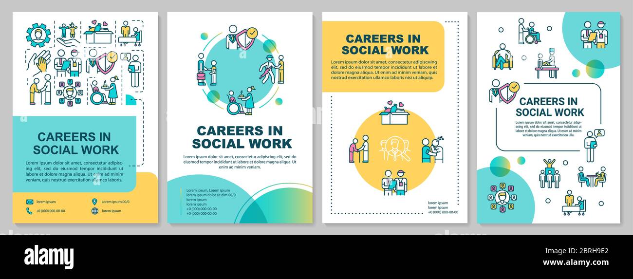 Career in social work brochure template Stock Vector Image & Art - Alamy