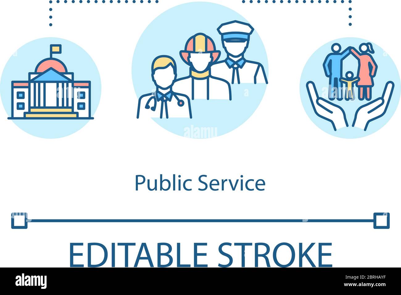 Public service concept icon Stock Vector Image & Art - Alamy