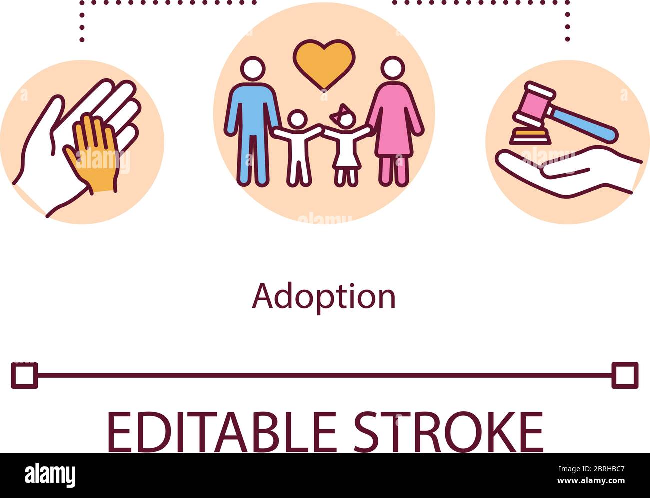 Adoption concept icon Stock Vector Image & Art - Alamy