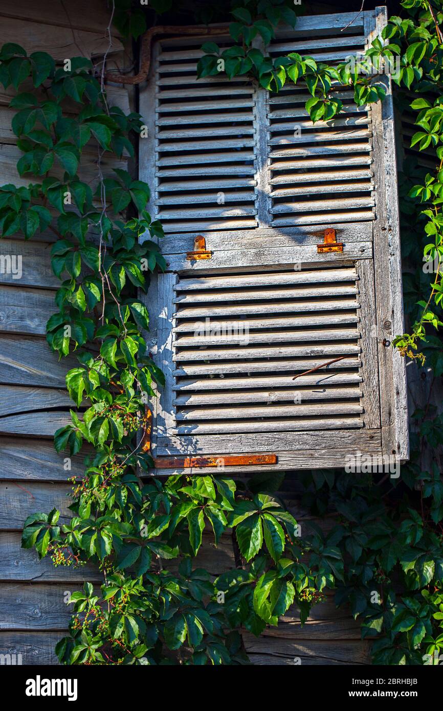 Abstract Ancient Building Houses Windows Details Photo Stock Photo - Alamy