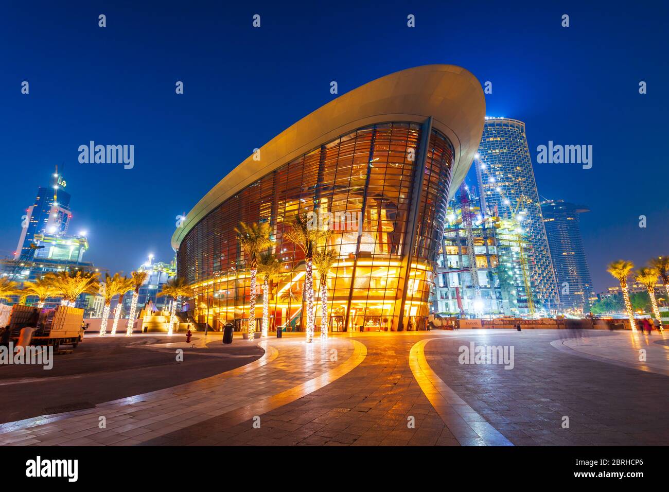 DUBAI, UAE - FEBRUARY 25, 2019: Dubai Opera is a performing arts centre ...