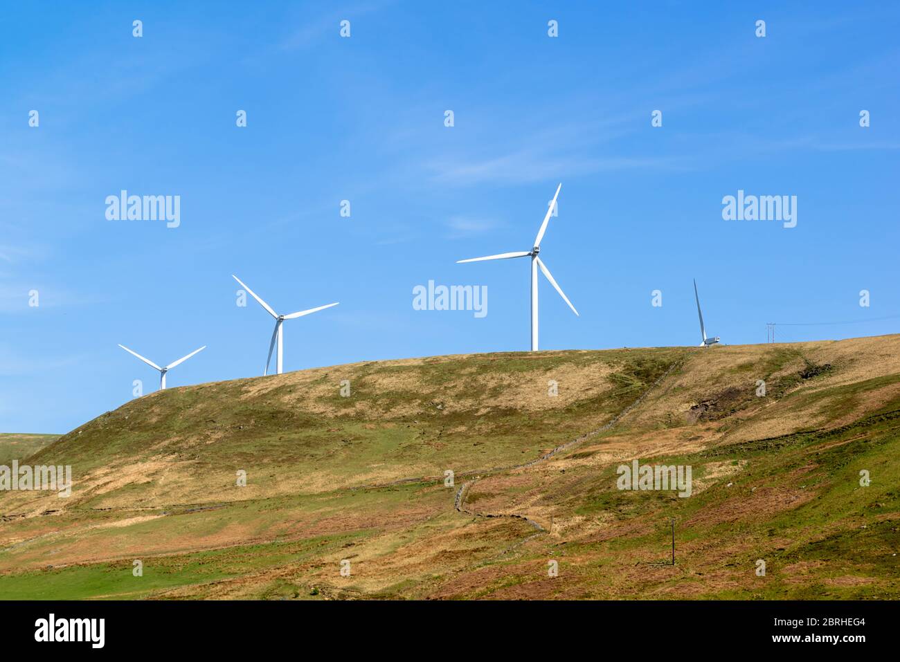 Three wind turbines above hi-res stock photography and images - Alamy