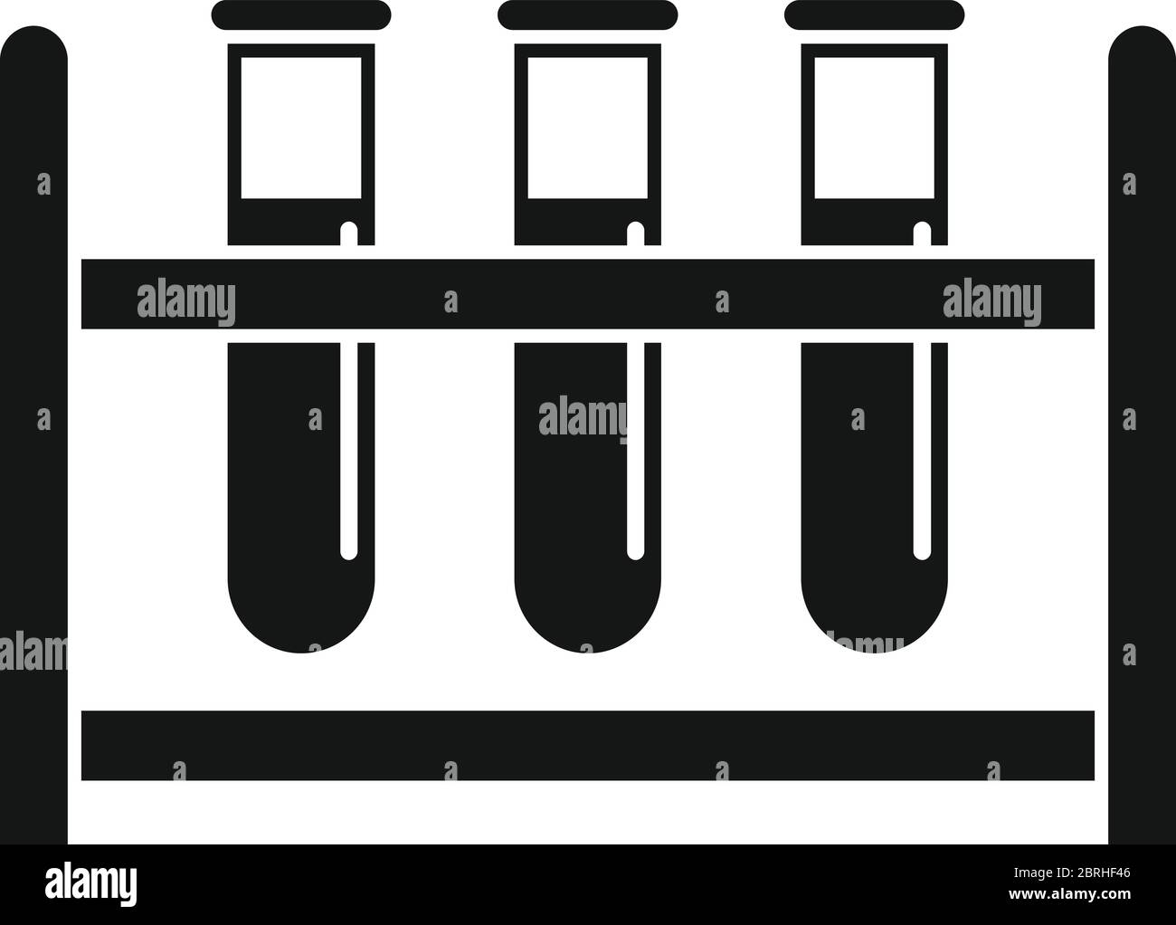 Blood tubes icon. Simple illustration of blood tubes vector icon for ...