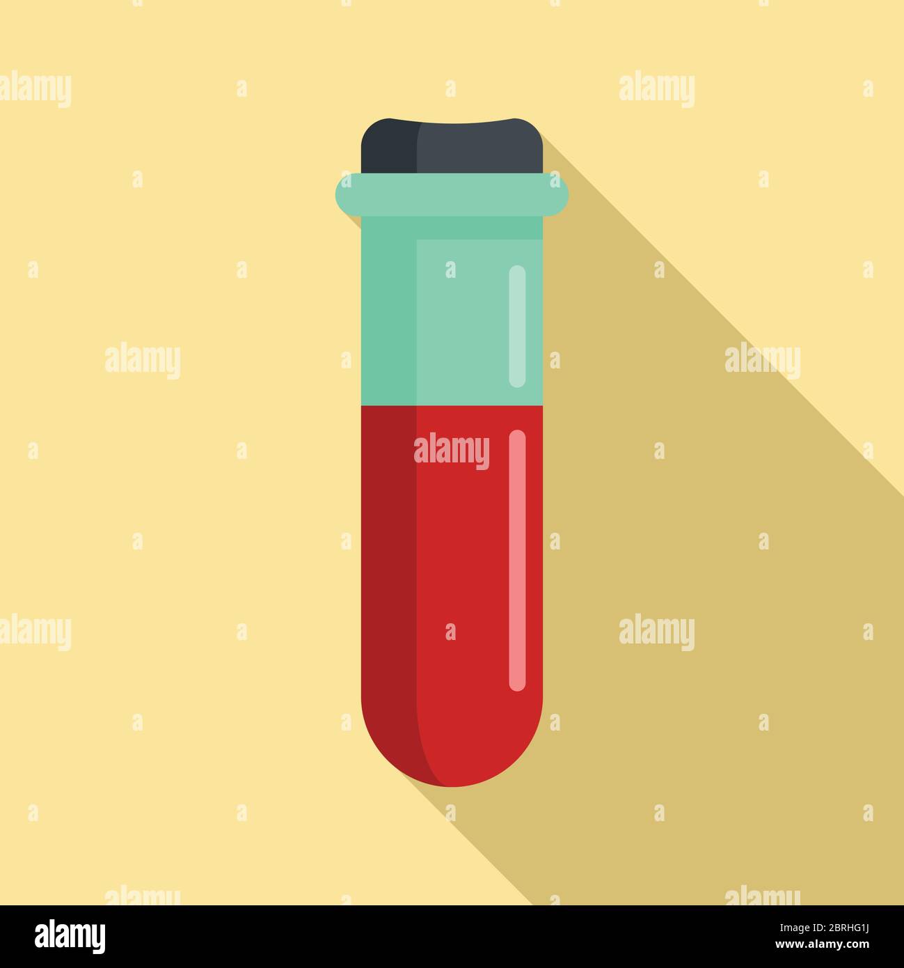 Lab test blood icon. Flat illustration of lab test blood vector icon ...