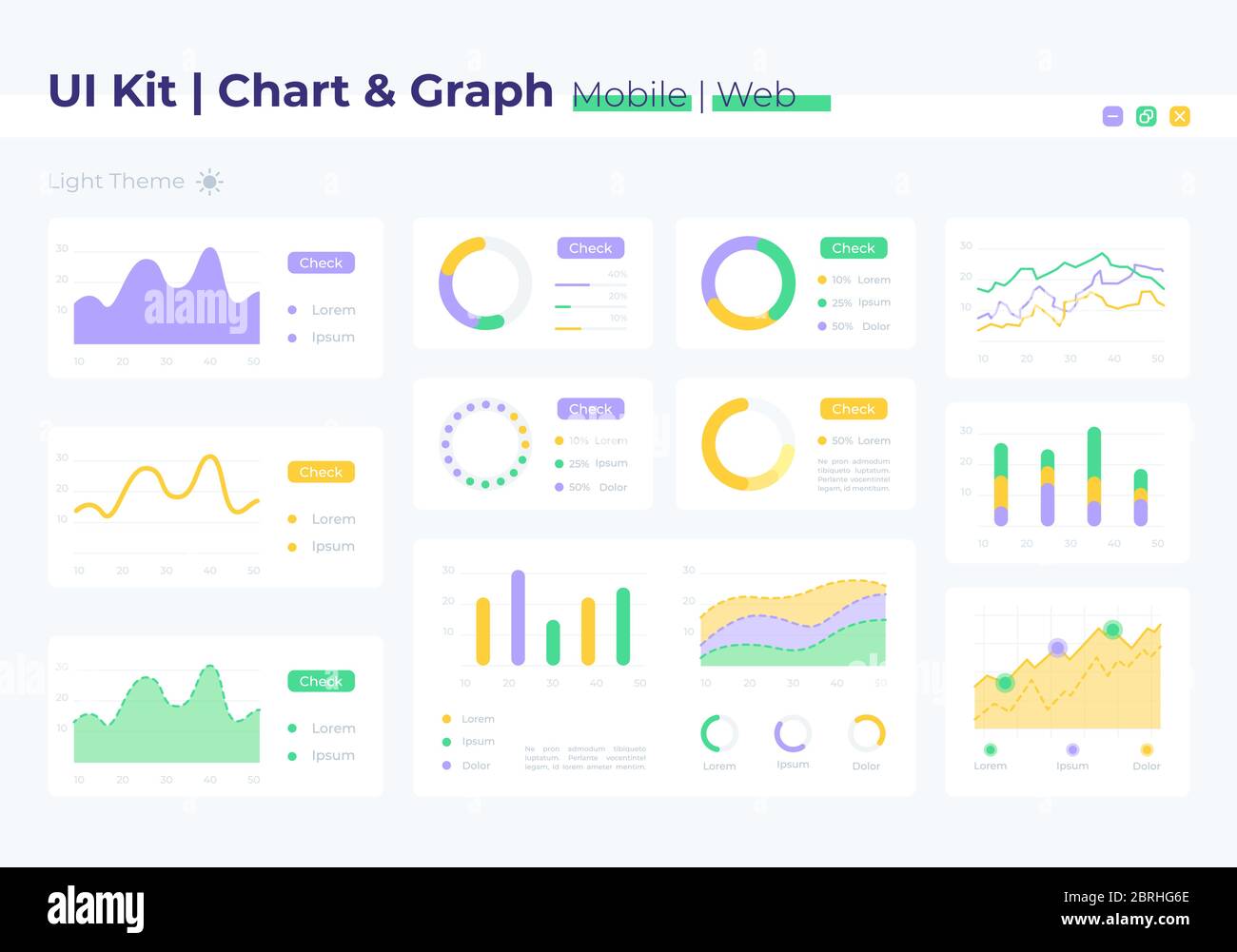 Graph UI elements kit Stock Vector Image & Art - Alamy