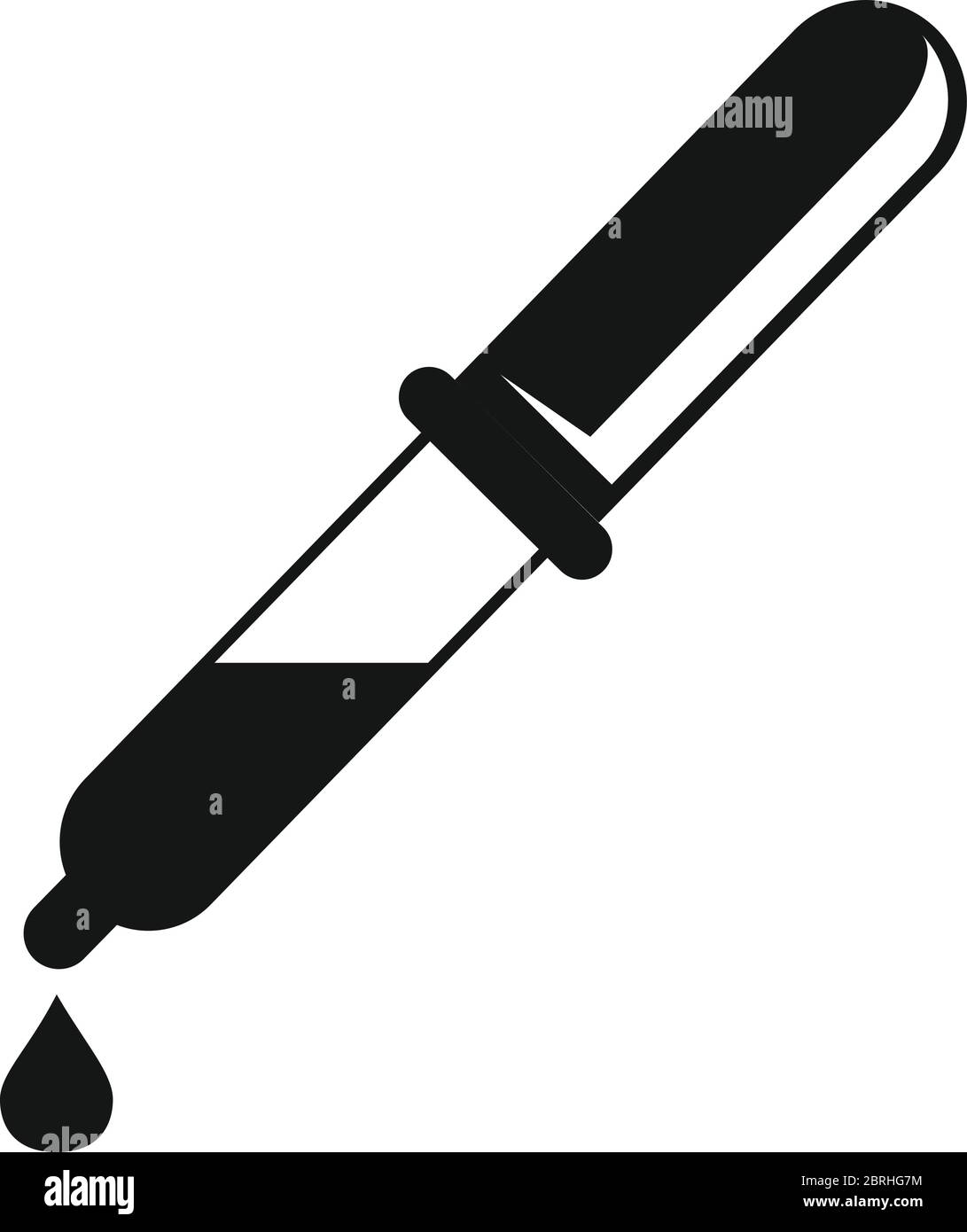 Drop blood test icon. Simple illustration of drop blood test vector ...