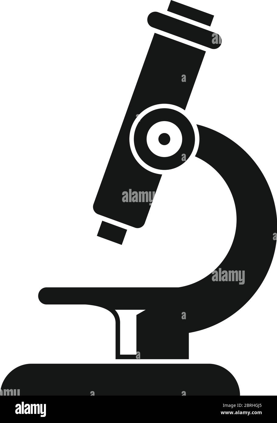 Microscope icon. Simple illustration of microscope vector icon for web ...