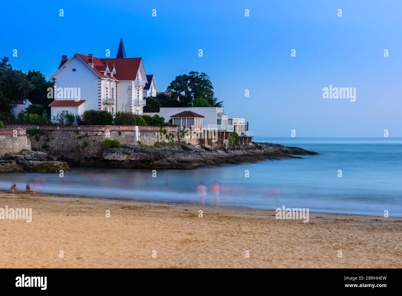 Saint-Palais-sur-Mer, France: Characteristic local houses by the Plage ...