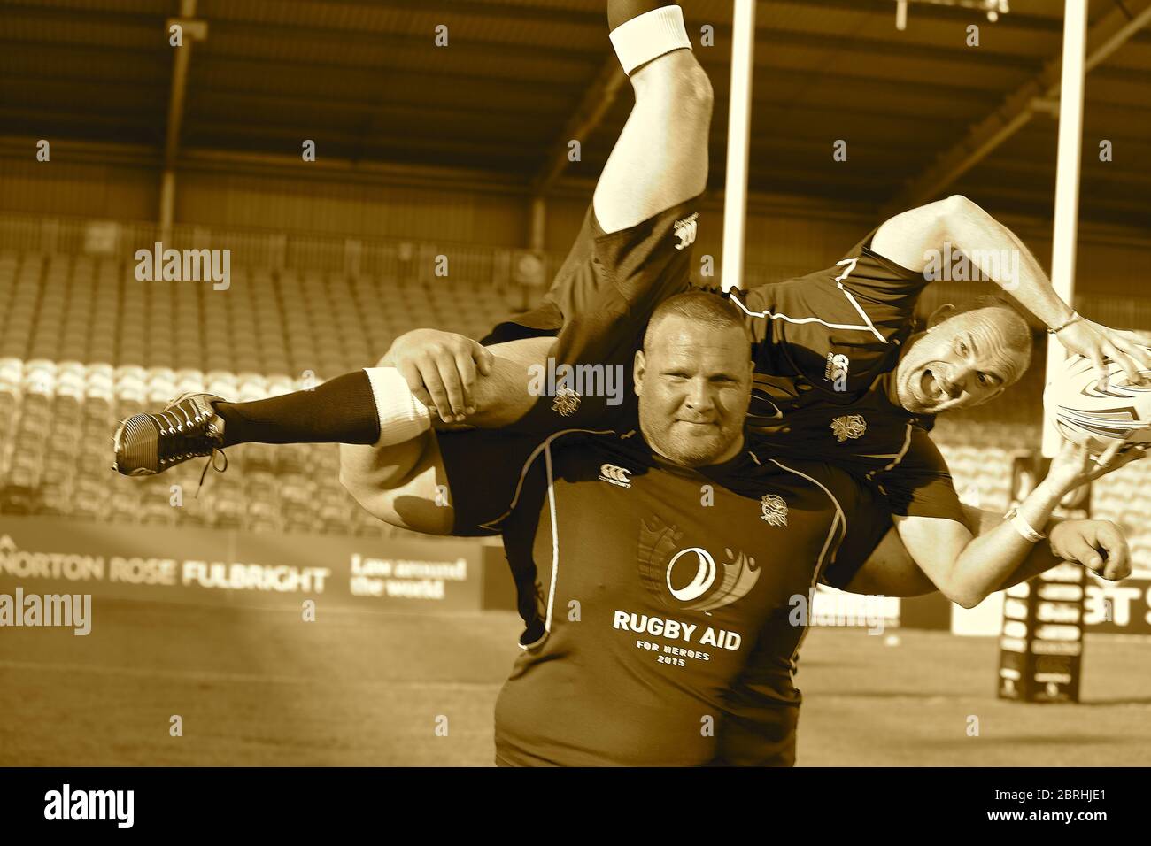 Made in Chelsea's Jamie Laing rehearses for Rugby Aid for Heroes 2015 ...