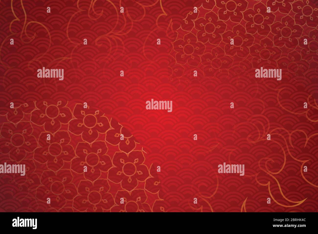 Paper art of Chinese traditional and asian elements template Background ...
