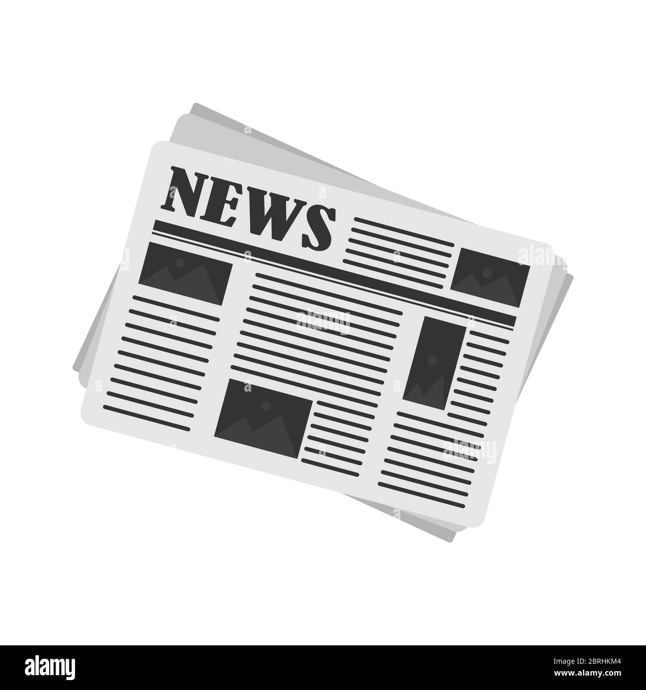 News newspaper. Concept of business news and print media. Simple vector ...
