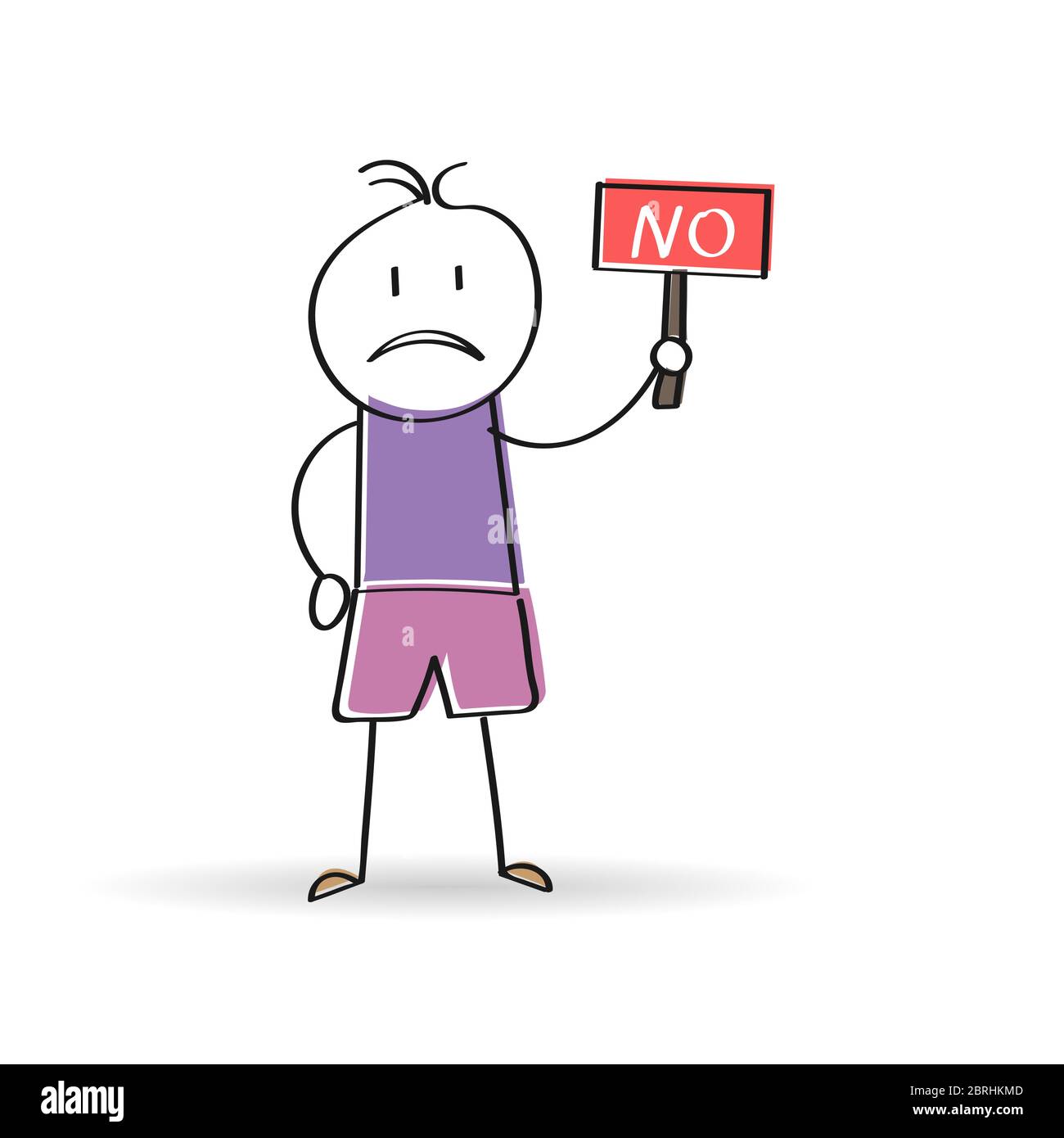 Allow cartoon hi-res stock photography and images - Alamy