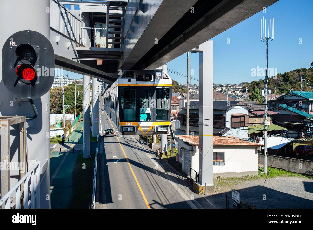 The Shonan Monorail (opened in 1970) is the first suspended monorail of ...