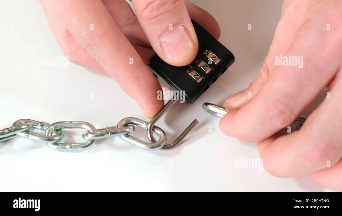 Hand chain link fence hi-res stock photography and images - Alamy
