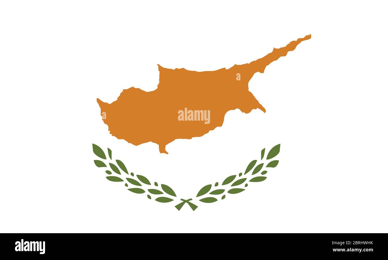 Cyprus Flag illustration,textured background, Symbols and official flag ...