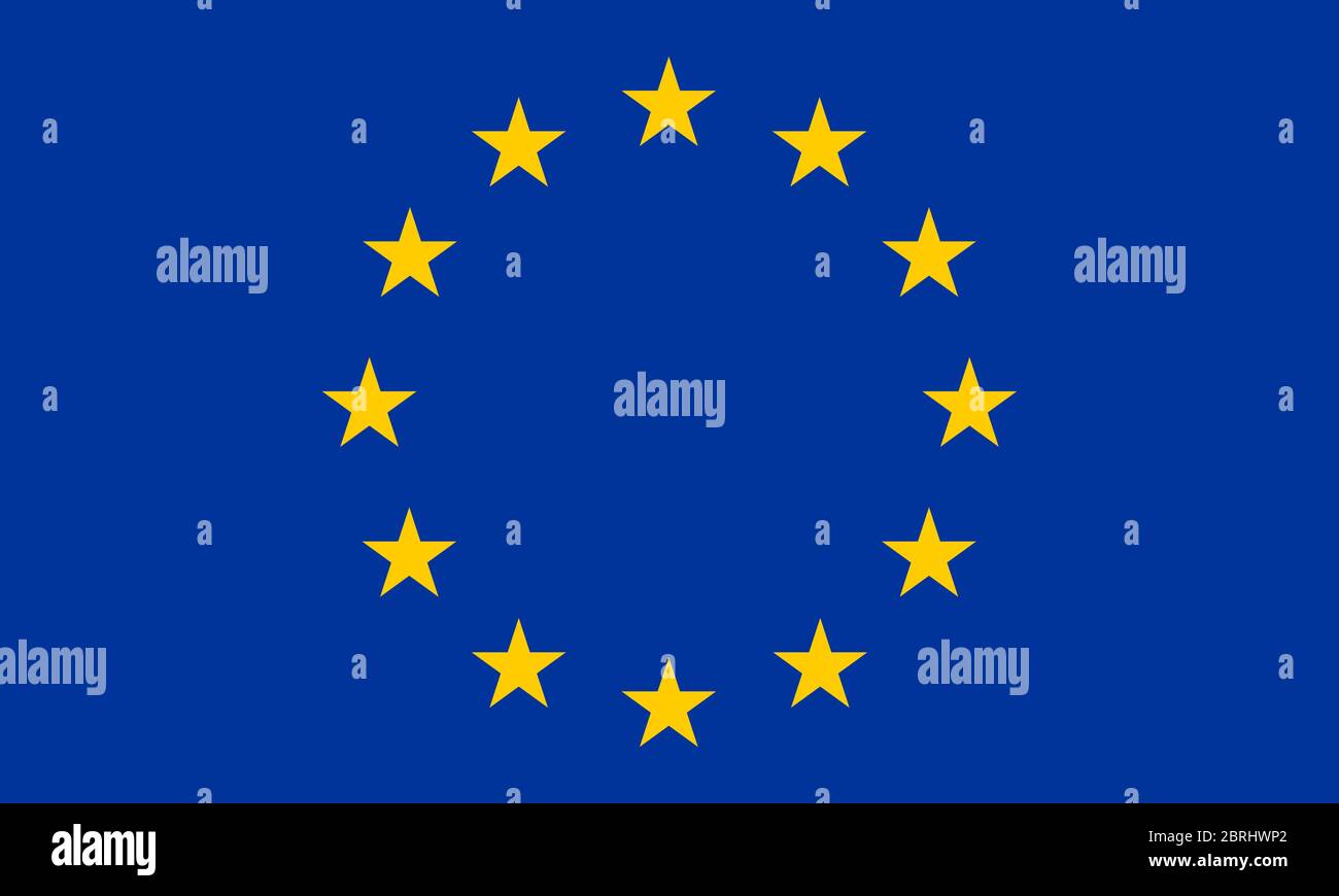 Europe Flag illustration,textured background, Symbols and official flag ...