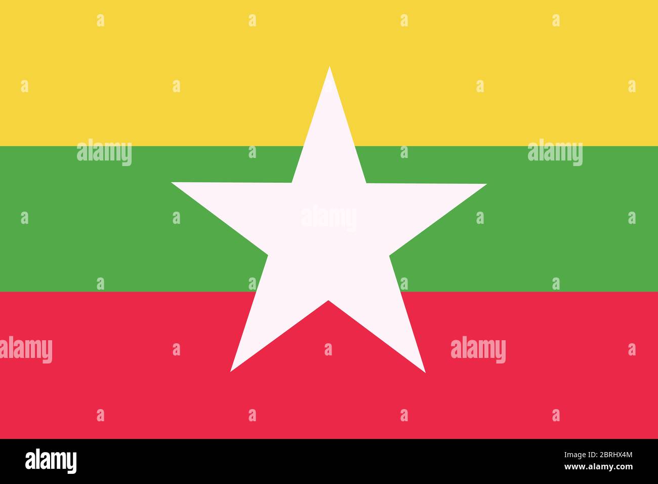 Myanmar Flag illustration,textured background, Symbols and official ...