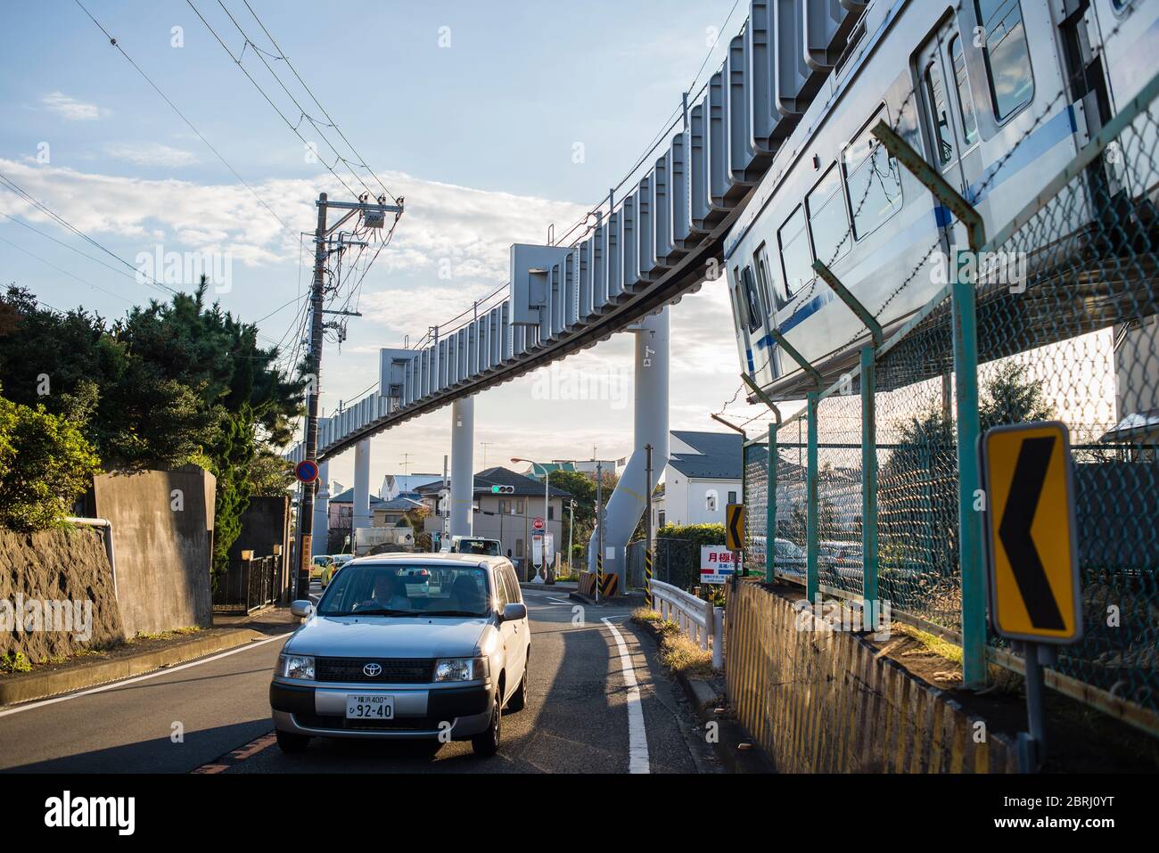 The Shonan Monorail (opened in 1970) is the first suspended monorail of ...