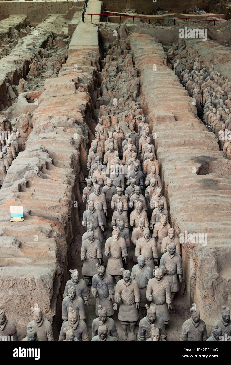 Xian / China - August 4, 2015: The Terracotta Army, excavated ...