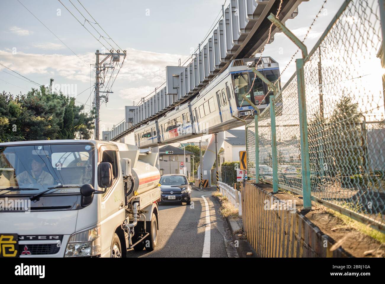The Shonan Monorail (opened in 1970) is the first suspended monorail of ...