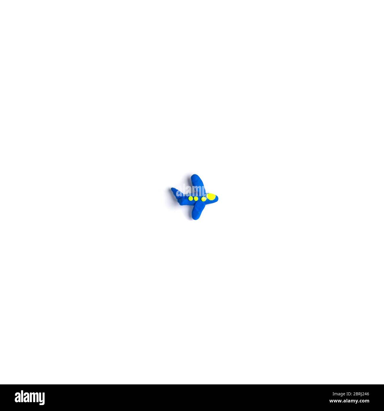 easy plasticine craft for preschooler, the plane, step4, add small ...