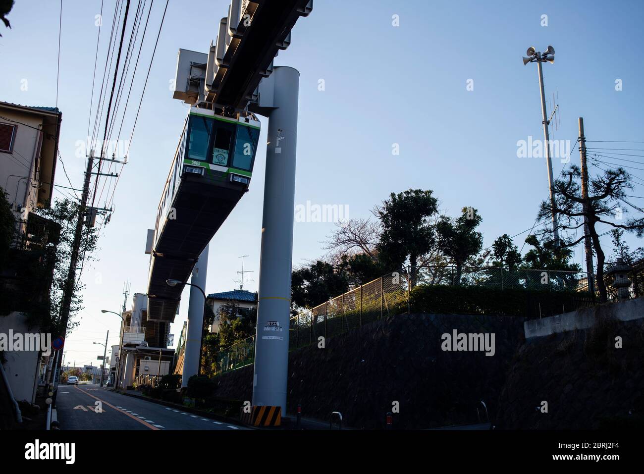 The Shonan Monorail (opened in 1970) is the first suspended monorail of ...