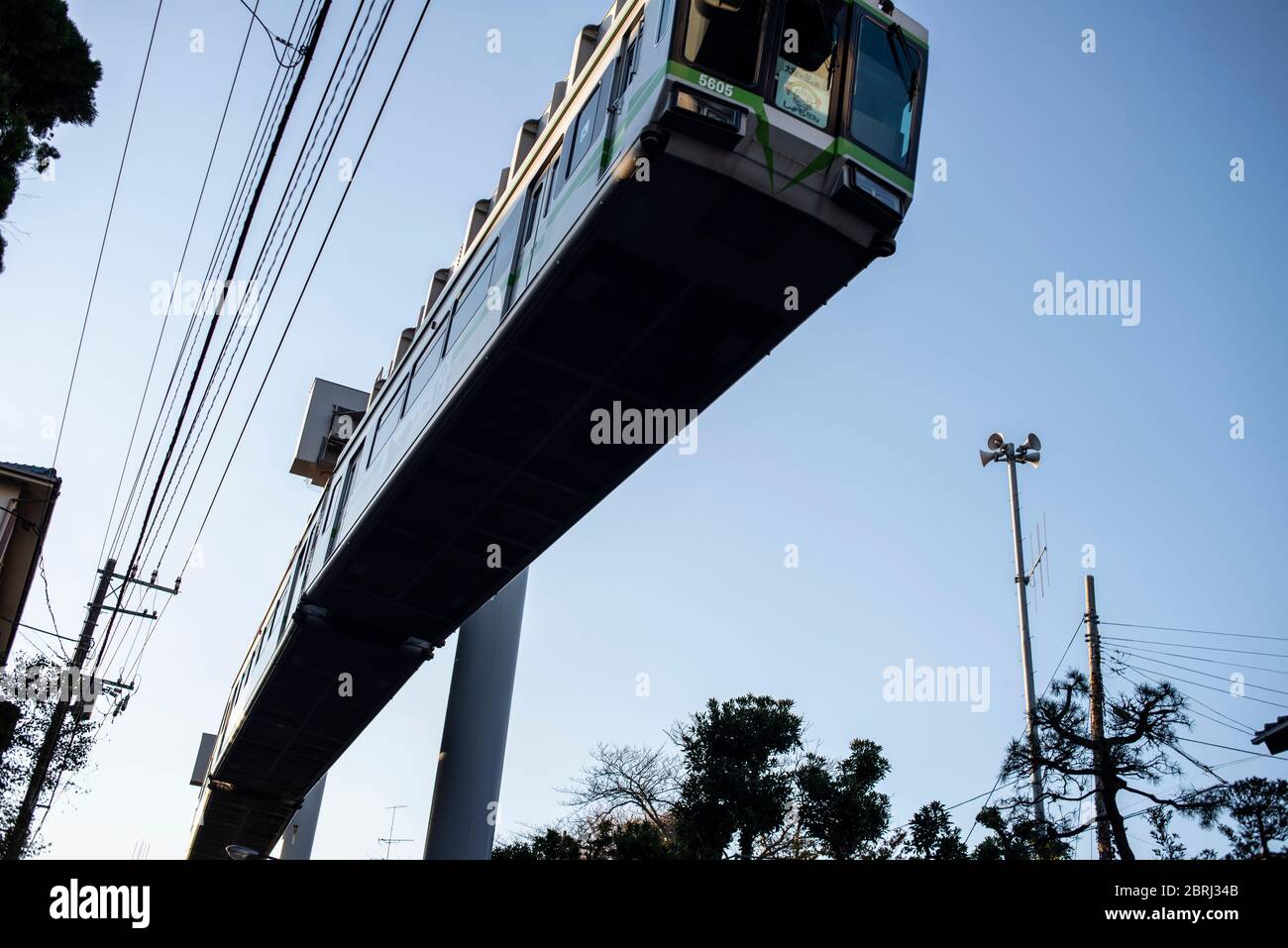 The Shonan Monorail (opened in 1970) is the first suspended monorail of ...