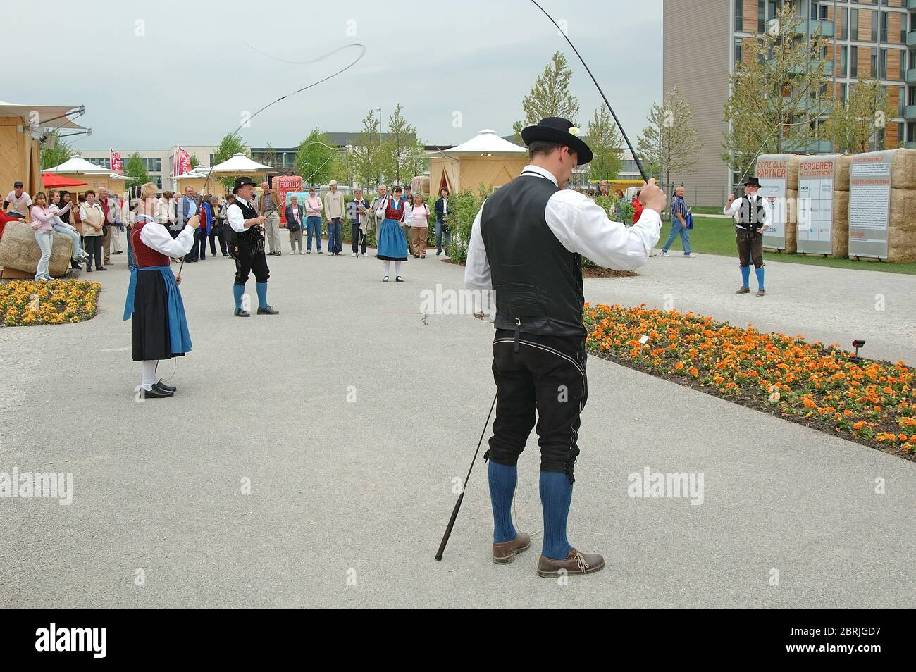 Bavarian whip Dance, Germany Stock Photo - Alamy