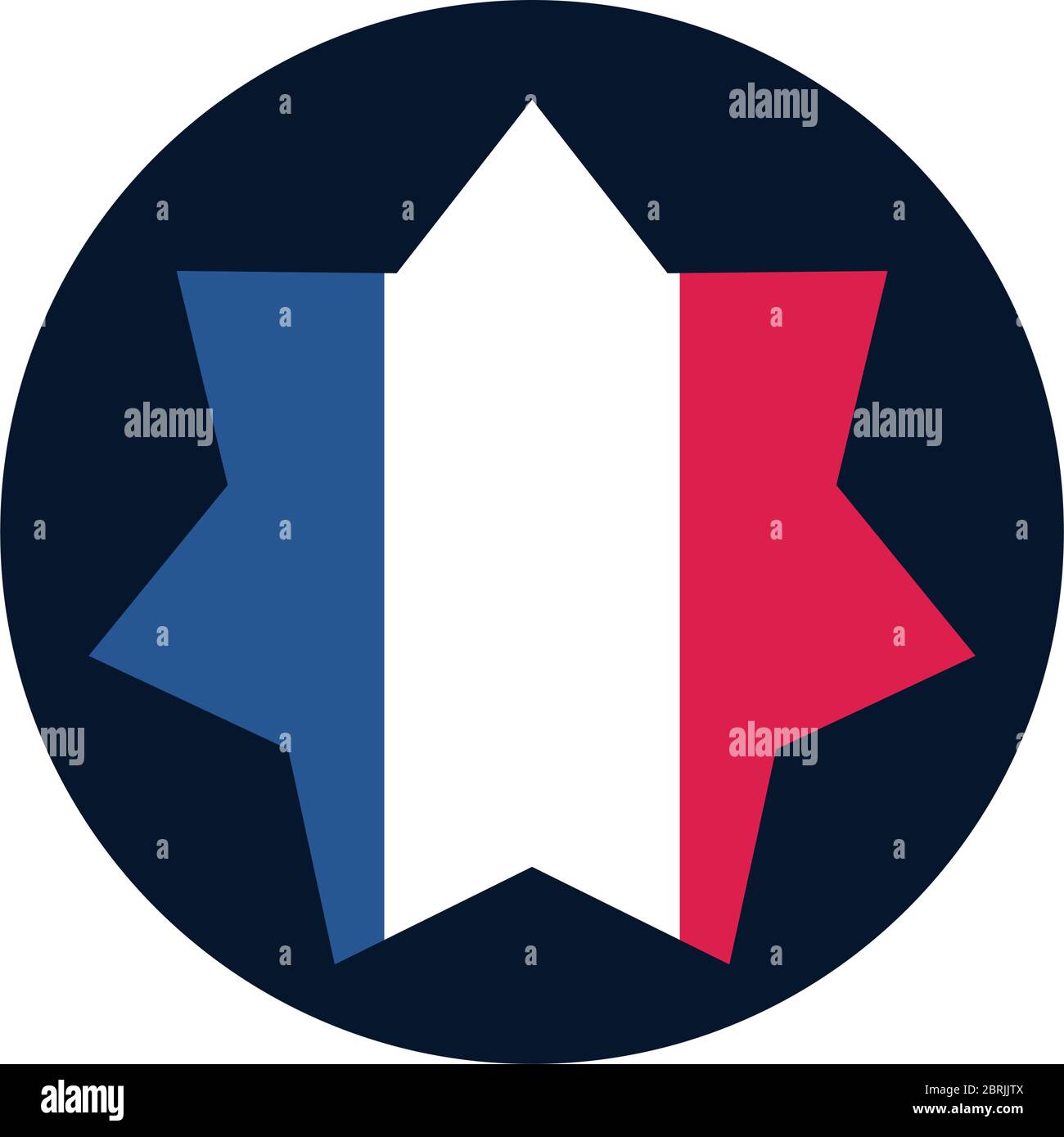 france star block and flat style icon design, Bastille day and french ...