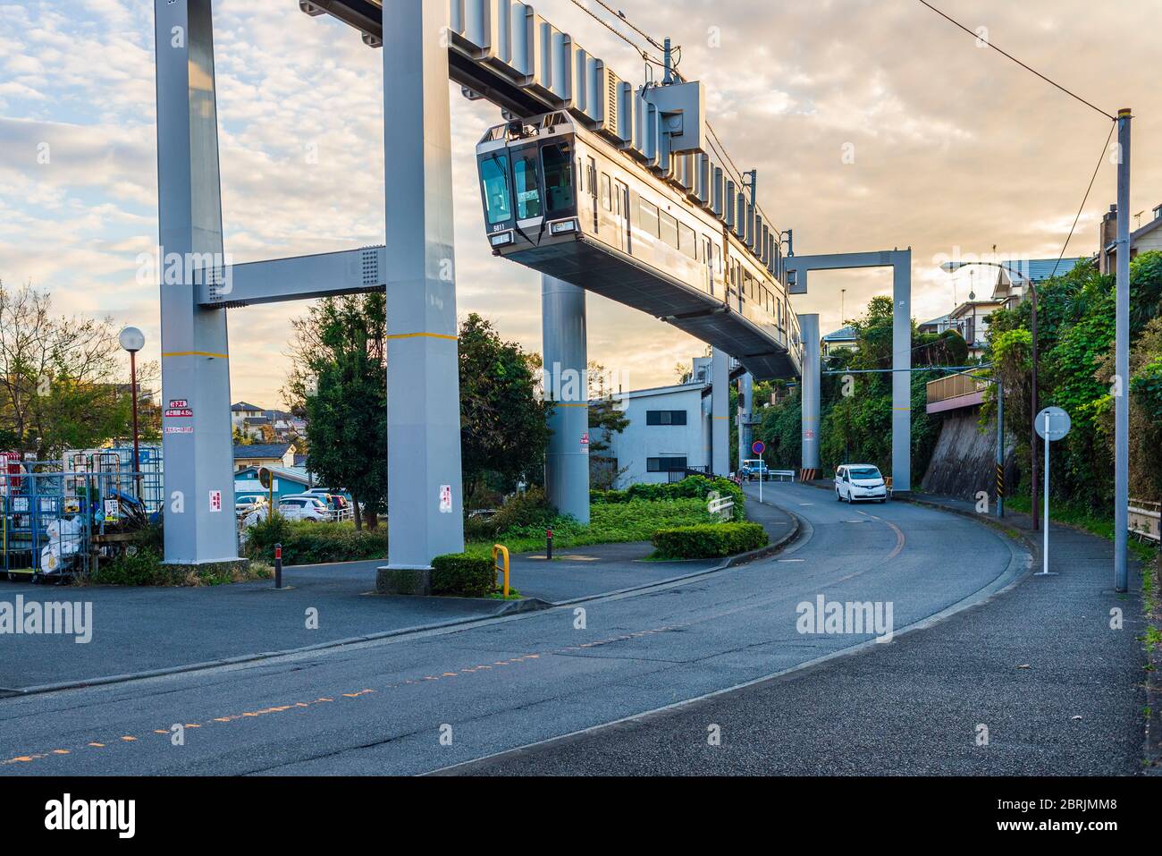 The Shonan Monorail (opened in 1970) is the first suspended monorail of ...