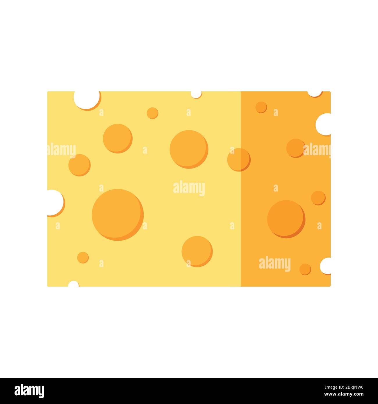 Cheese cube piece vector icon isolated on white background Stock Vector ...