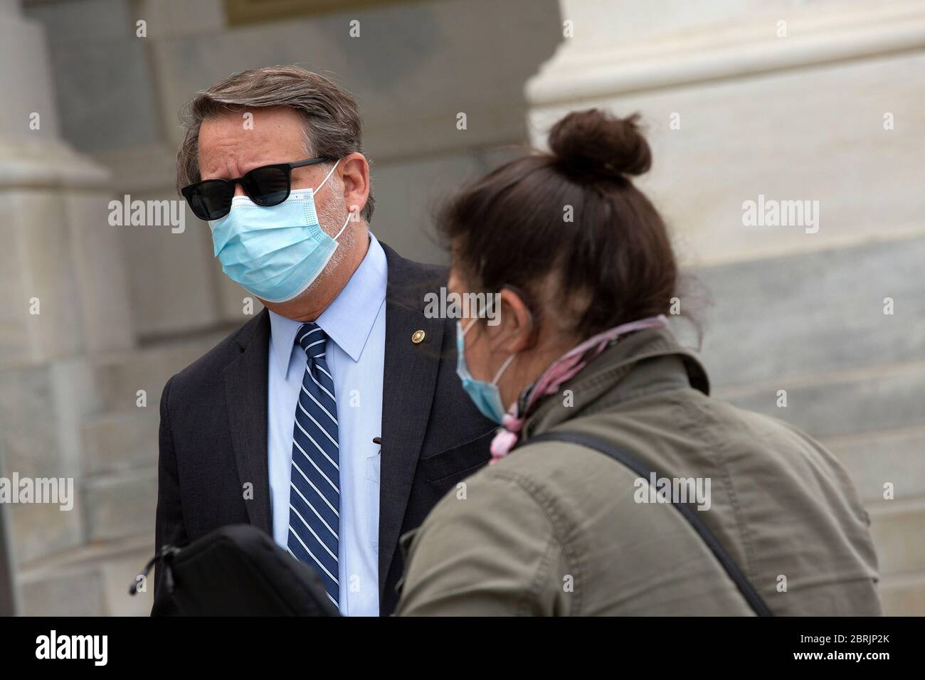 United States Senator Gary Peters (Democrat of Michigan) speaks to a ...