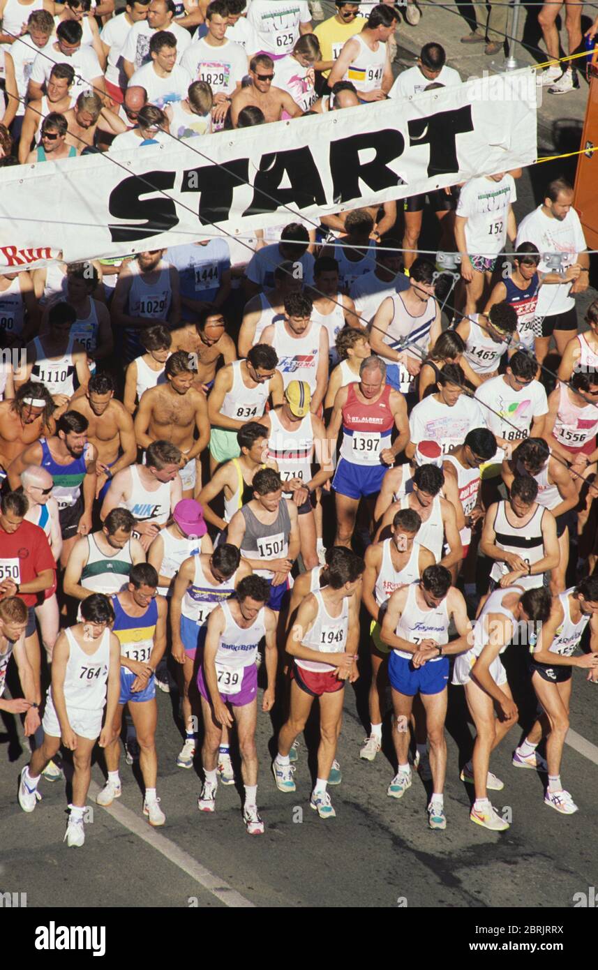 Starting Line of a Running Race Stock Photo - Alamy