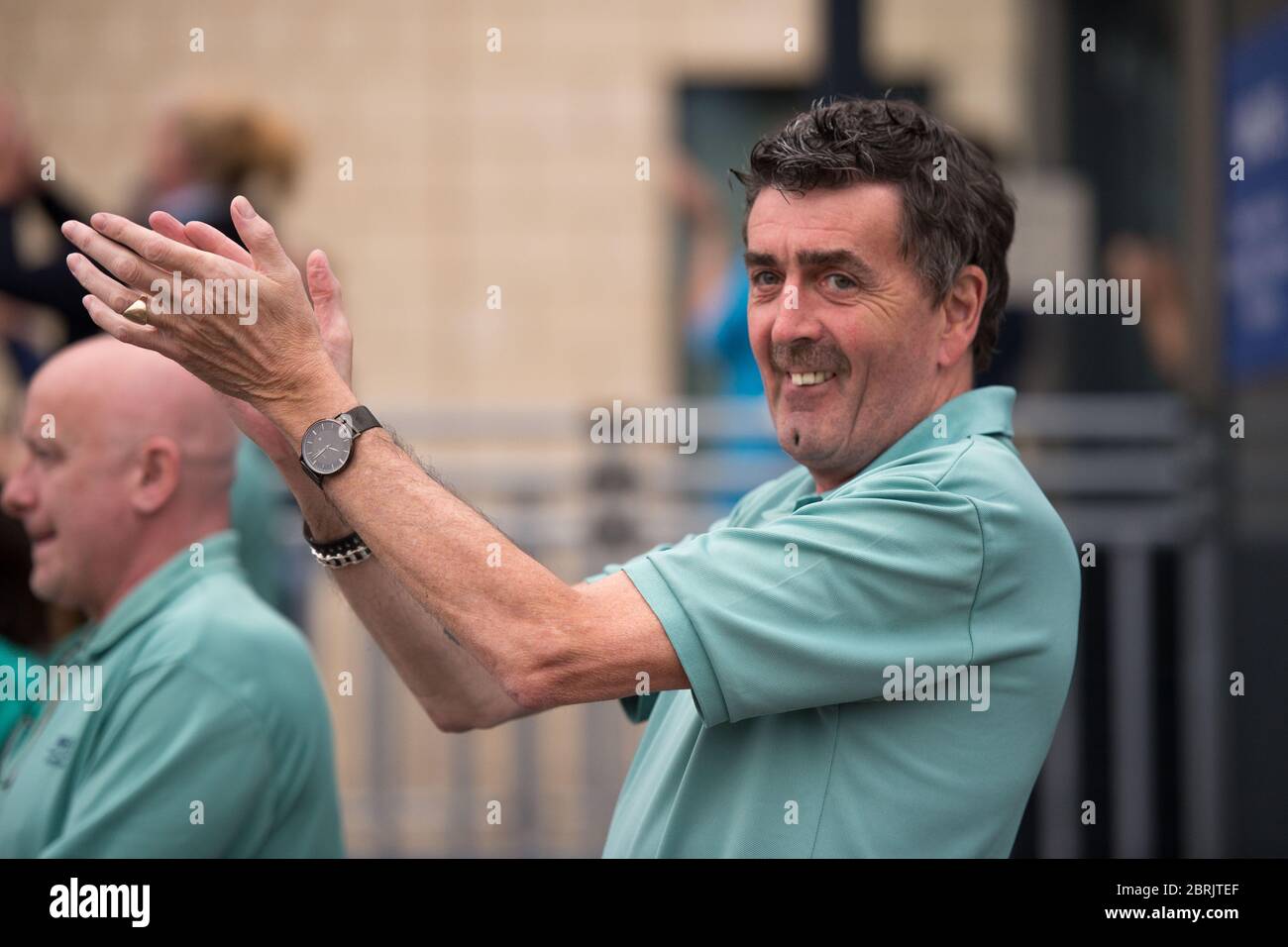 Hospital porters clapping hi-res stock photography and images - Alamy