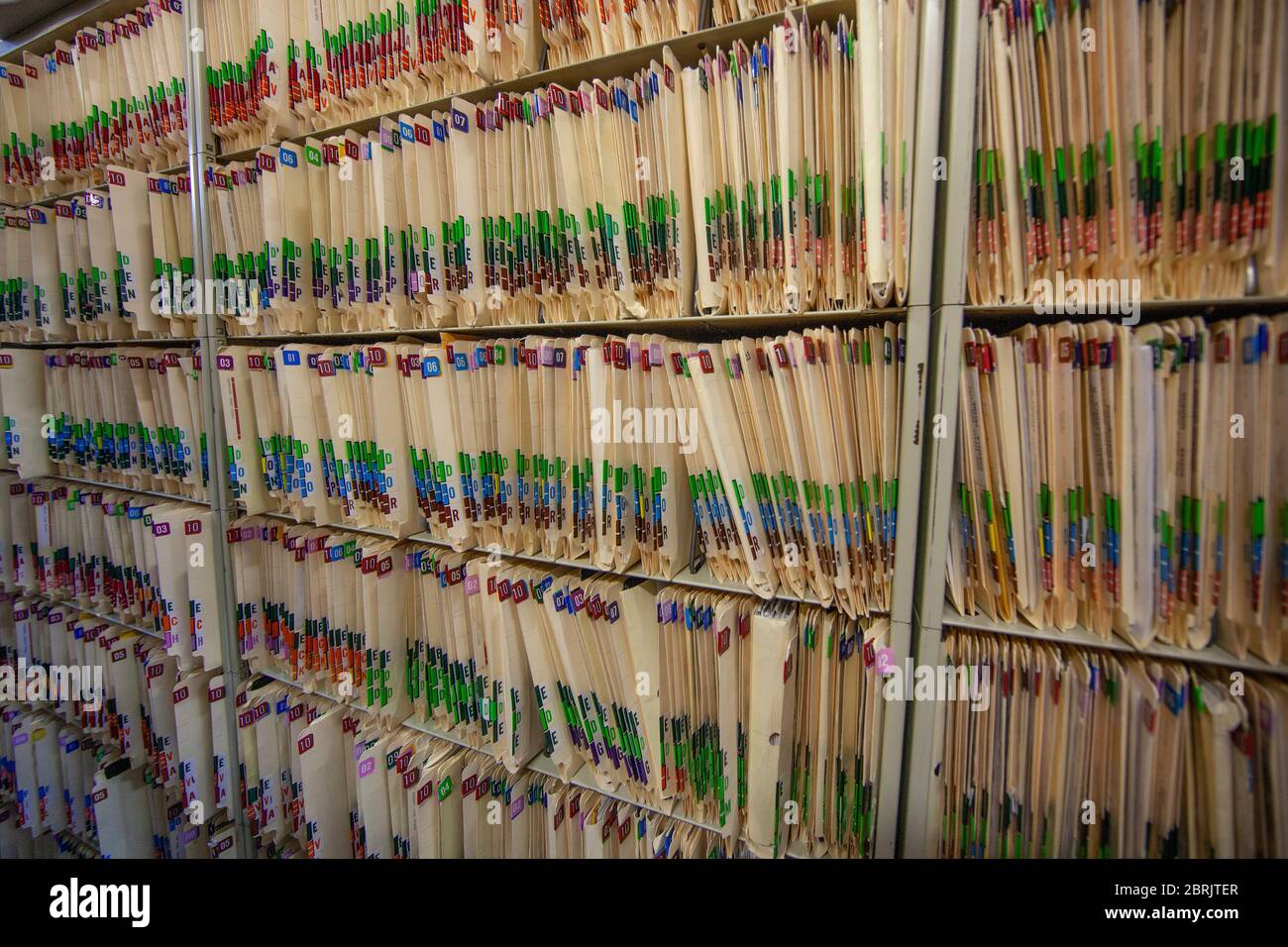 Medical record files Stock Photo - Alamy