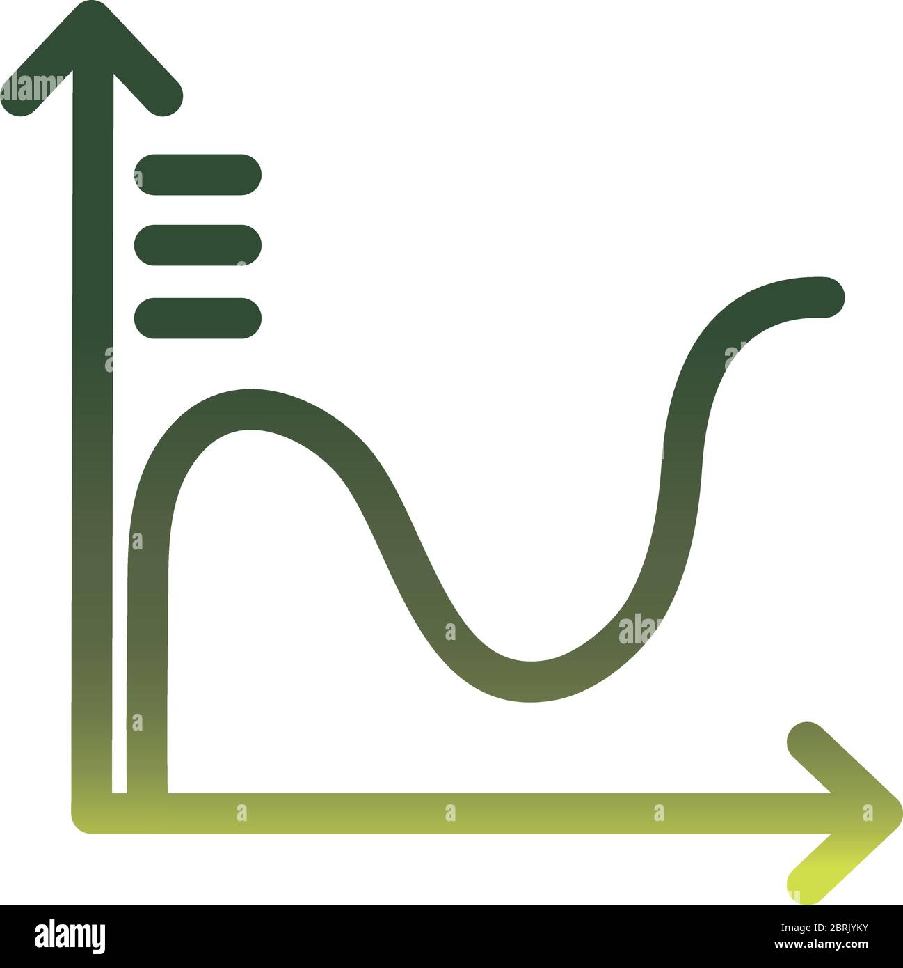 Infographic increase arrow chart gradient style icon design, Data ...