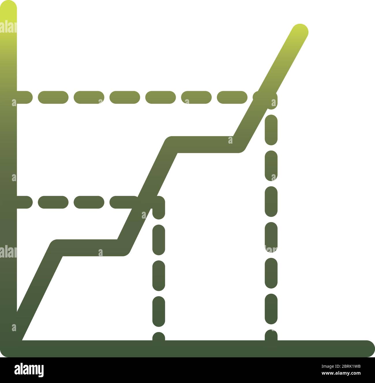 Infographic increase arrow chart gradient style icon design, Data ...