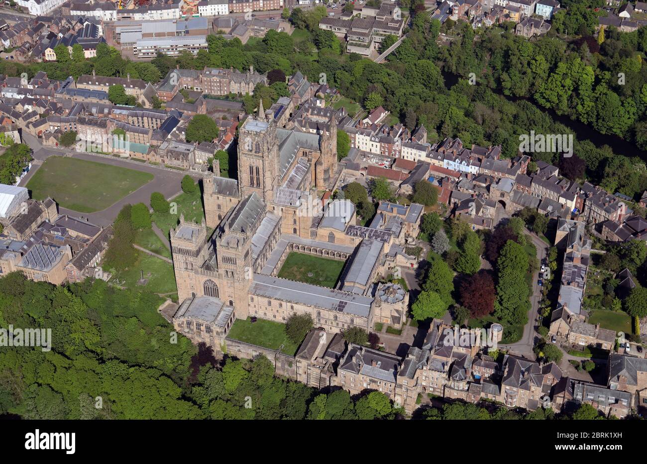 aerial view of Durham Cathedral Stock Photo - Alamy